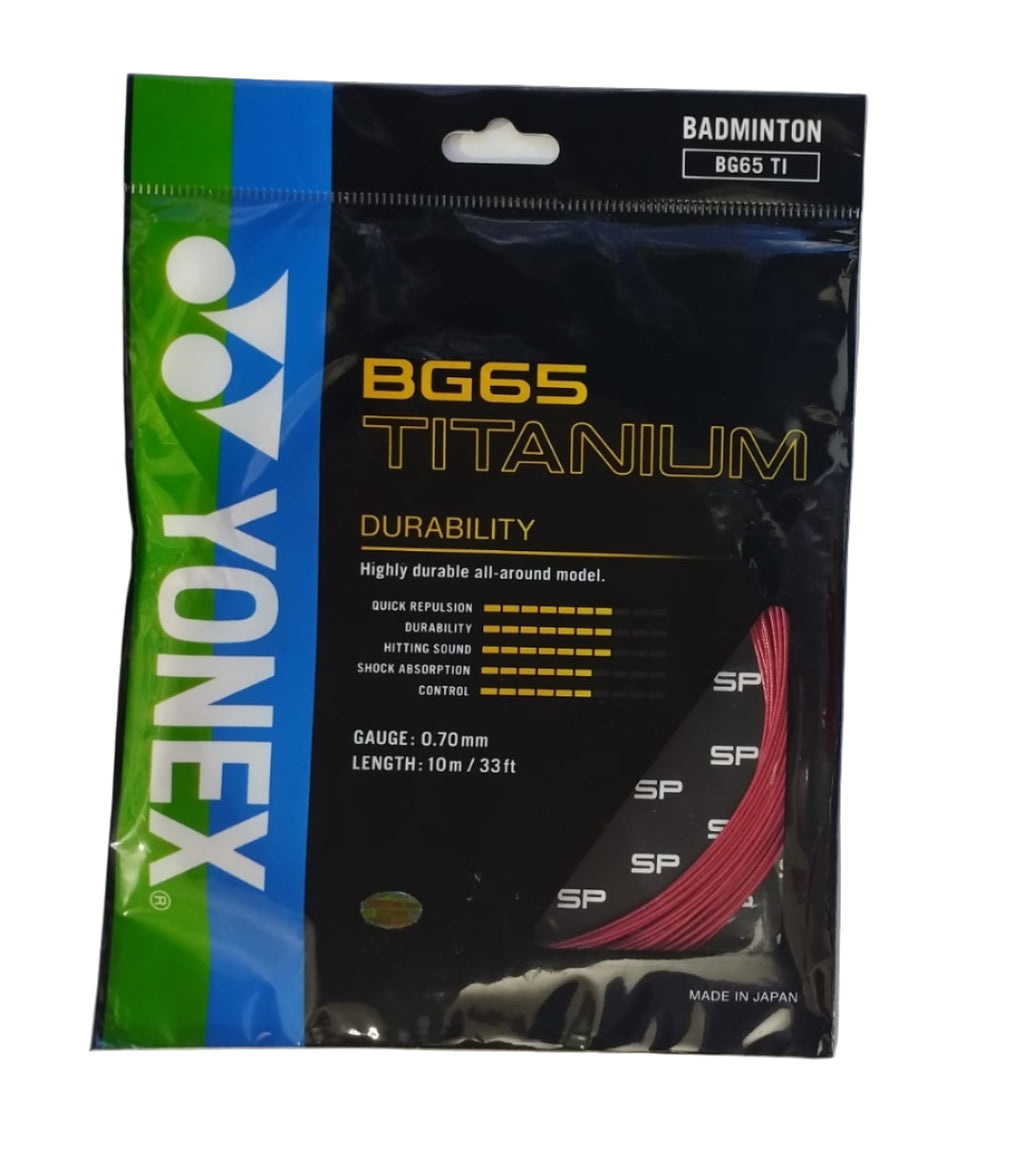 Yonex BG 65 Titanium Badminton String (Assorted)